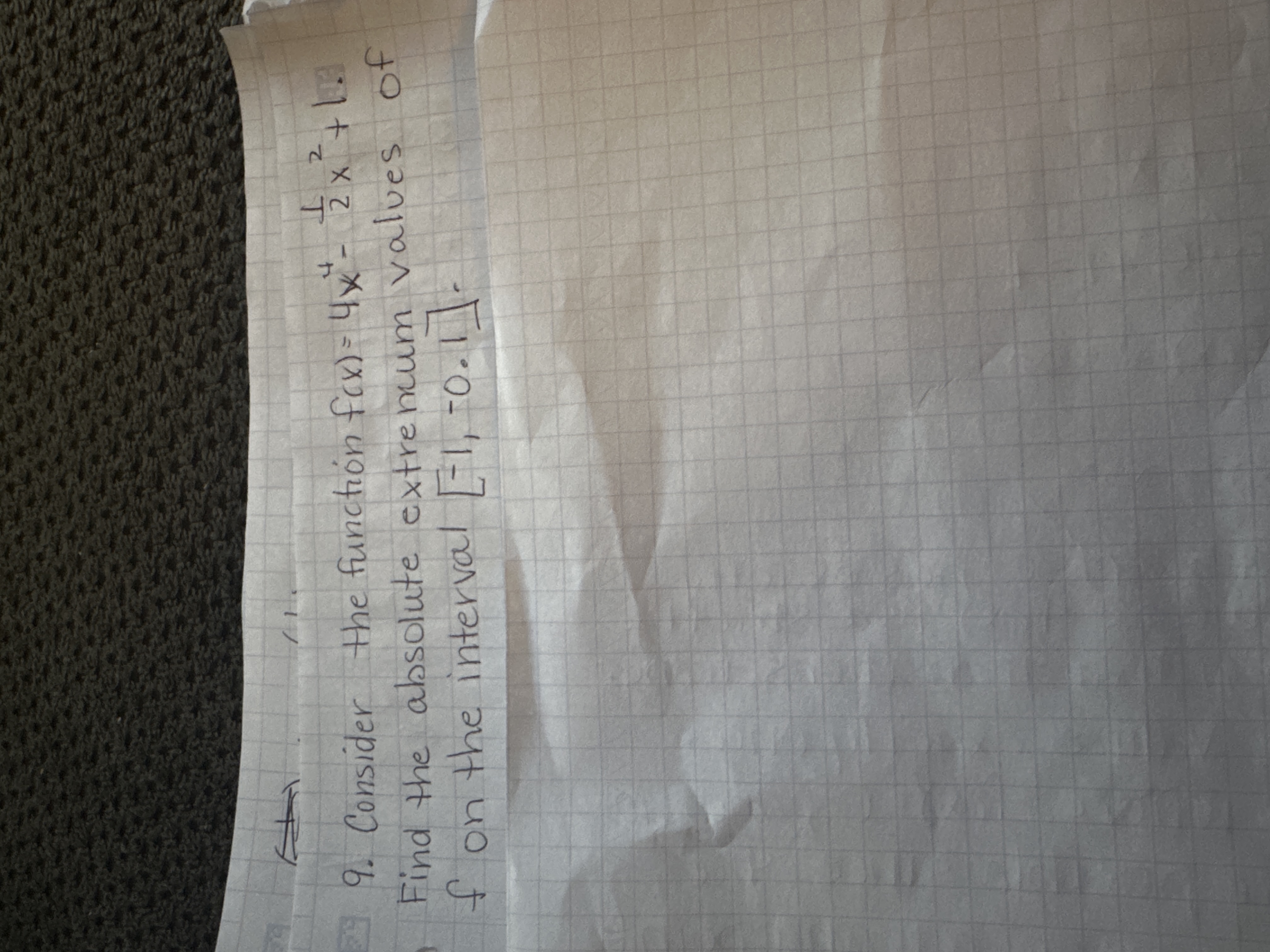 Solved Consider the function f(x)=4x4-12x2+1.Find the | Chegg.com