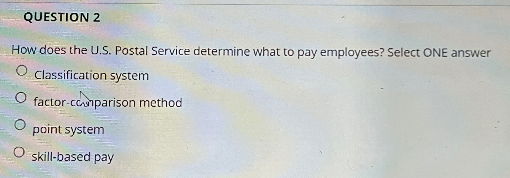 Solved Question 2how Does The Us ﻿postal Service Determine 