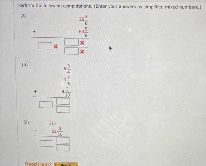 Solved Perform the following computations. (Enter your | Chegg.com