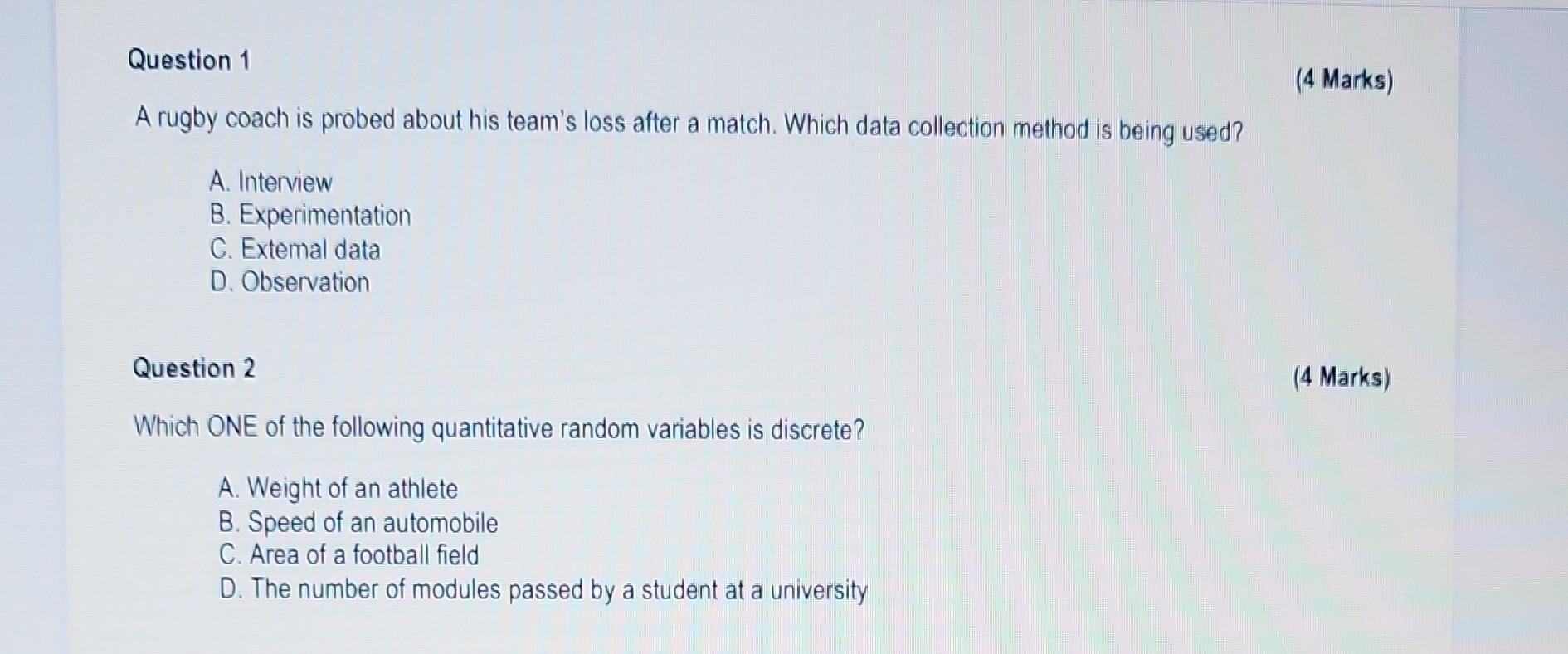 Solved Questions 9 - 12 refer to the problem below. The | Chegg.com