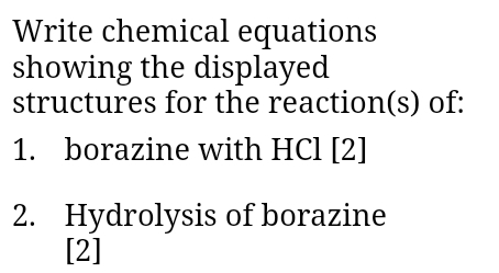 Solved Write chemical equations showing the displayed | Chegg.com