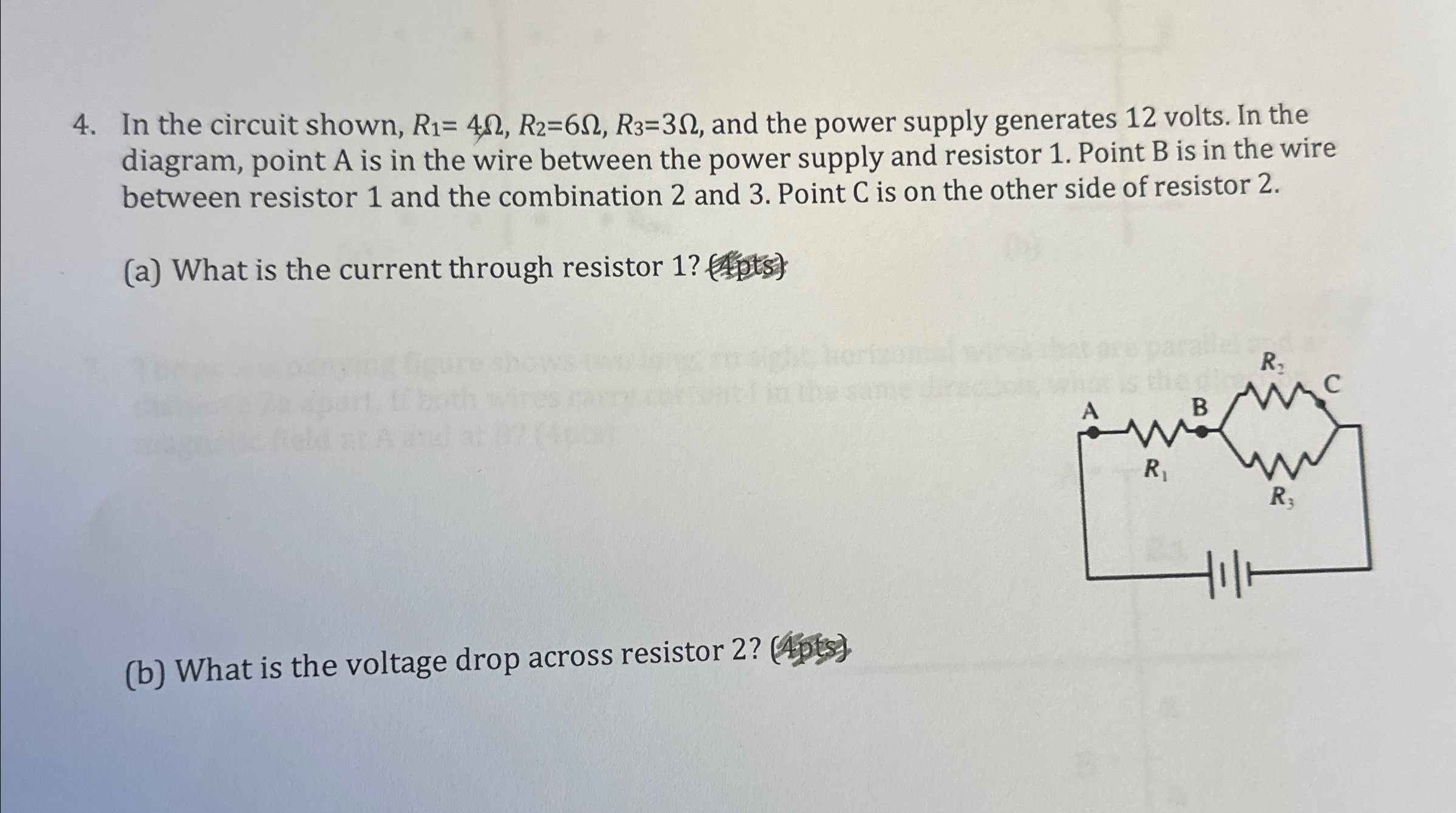 Solved In the circuit shown, R1=4Ω,R2=6Ω,R3=3Ω, ﻿and the | Chegg.com