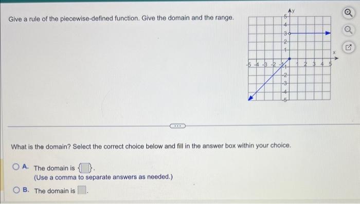 Solved Give a rule of the piecewise-defined function. Give | Chegg.com