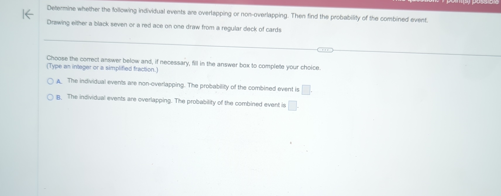 Solved Determine whether the following individual events are | Chegg.com