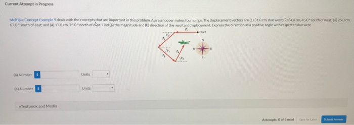 Solved Current Attempt in Progress Multiple Concept Example | Chegg.com