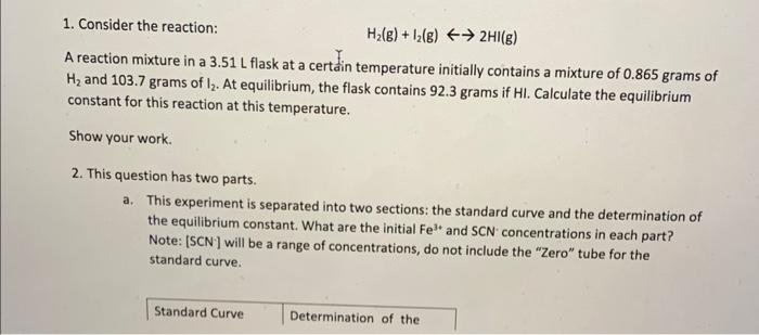 Solved This question has two parts. a. This experiment is | Chegg.com