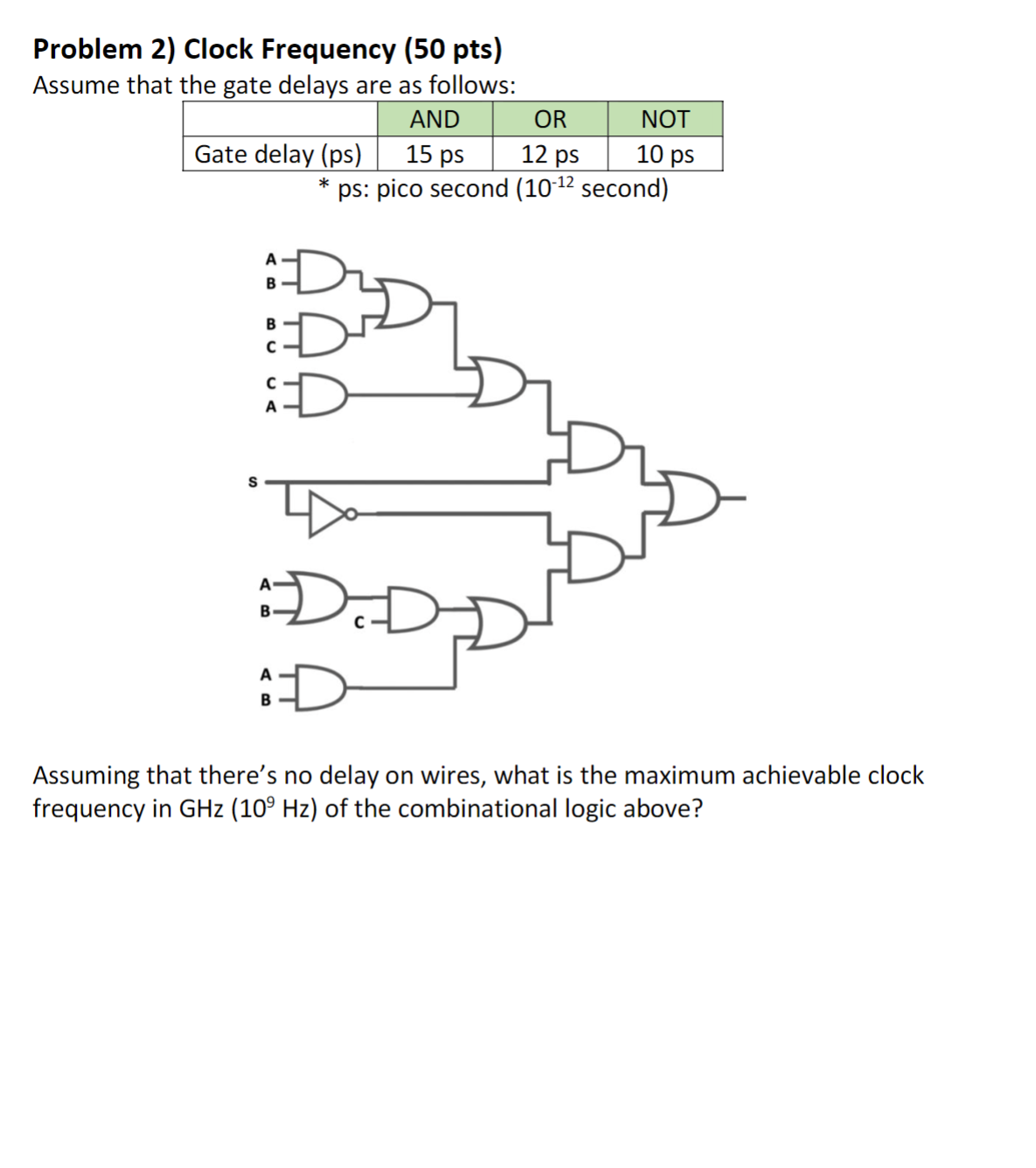 Solved 2024 ﻿W - ﻿EECS 31Problem 2) ﻿Clock Frequency (50 | Chegg.com