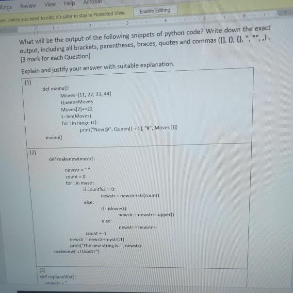 Solved View Help Acrobat ilings Review Enable Editing ses. | Chegg.com
