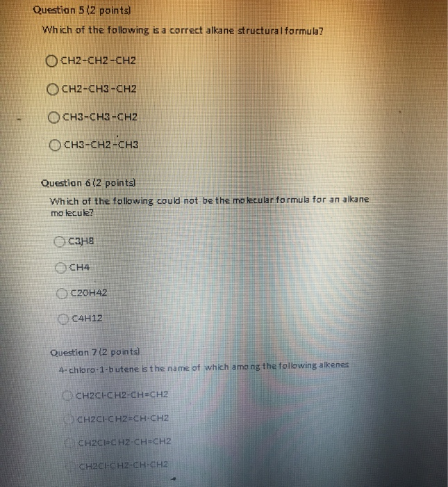 Solved Question 5 (2 points) Which of the following is a | Chegg.com