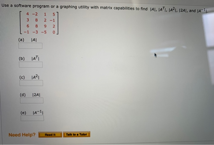 Solved Use a software program or a graphing utility with | Chegg.com