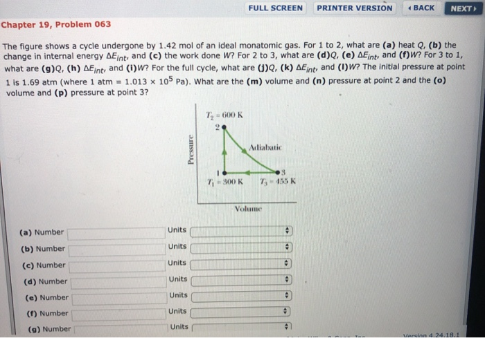Solved FULL SCREEN PRINTER VERSION BACK NEXT Chapter 19, | Chegg.com