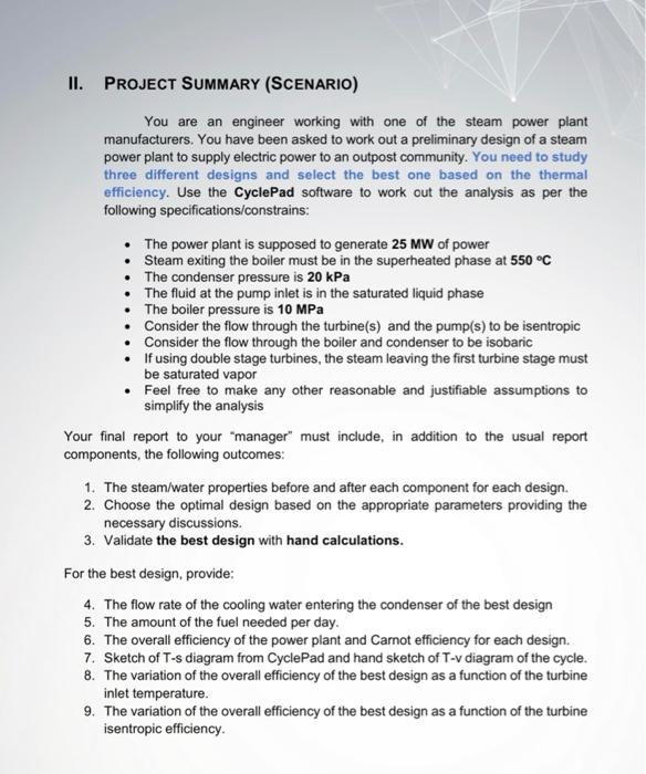 COURSE PROJECT TEMPLATE GUIDELINES 1. INTRODUCTION | Chegg.com