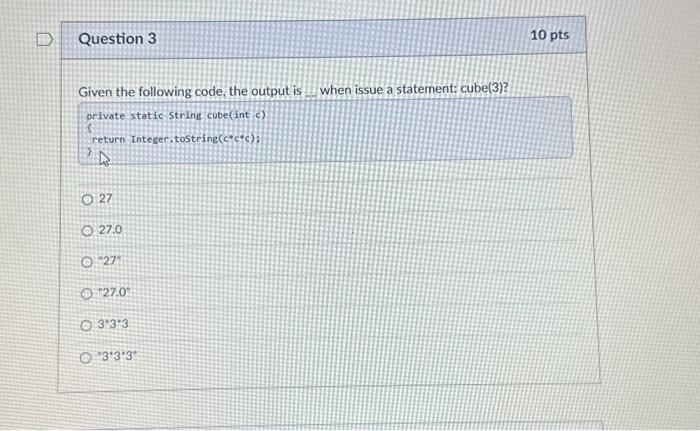 Solved Given the following code, the output is. when issue a | Chegg.com