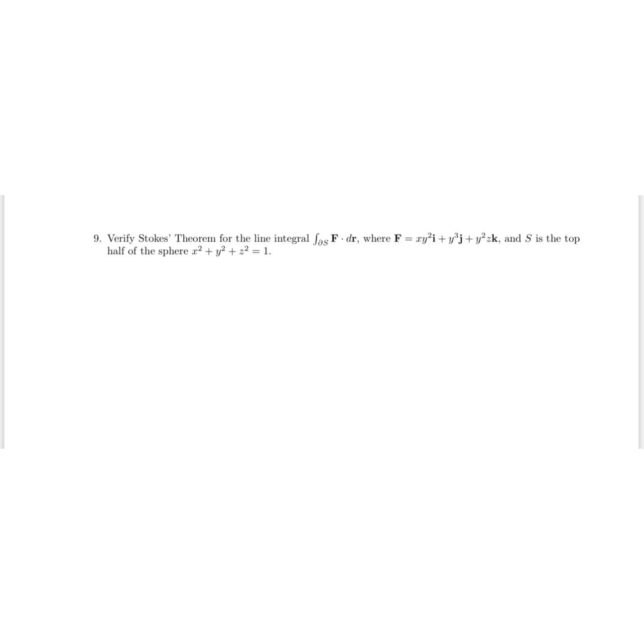 Solved Verify Stokes' Theorem for the line integral | Chegg.com