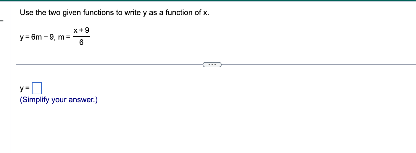 Solved Use the two given functions to write y as a function | Chegg.com