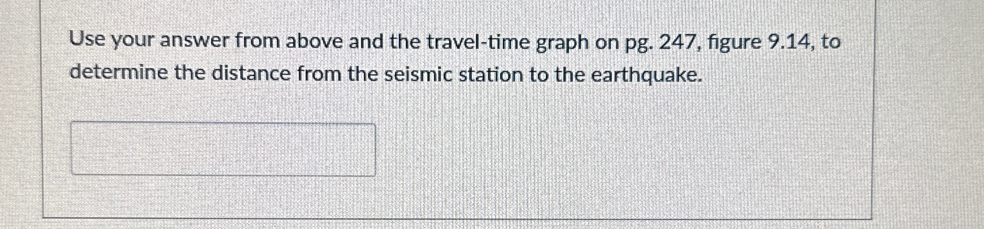 Solved Use your answer from above and the travel-time graph | Chegg.com