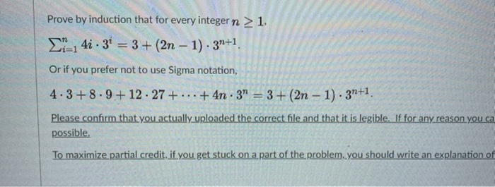 Solved Prove by induction that for every integer n > 1. - | Chegg.com