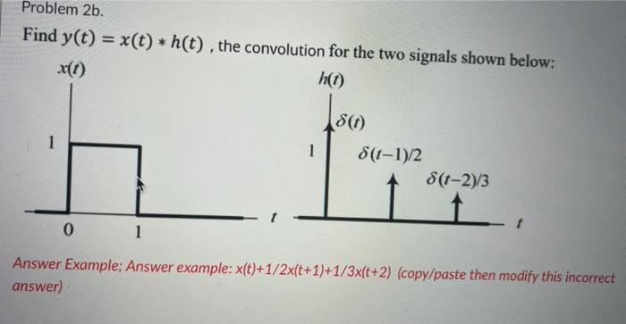 Solved Problem 2a. Find Step 1 to determine the convolution | Chegg.com