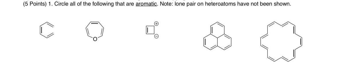 Solved (5 Points) 1. Circle all of the following that are | Chegg.com Solved (5 Points) 1. Circle all of the following that are | Chegg.com