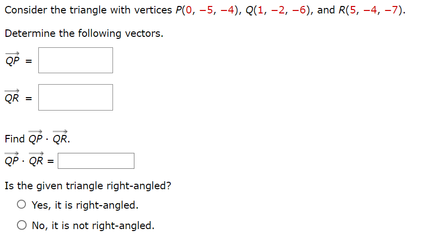 Solved Consider the triangle with vertices | Chegg.com
