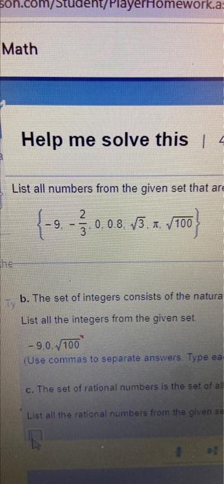 Solved son.com/Student/PlayerHomework.a Math Help me solve | Chegg.com