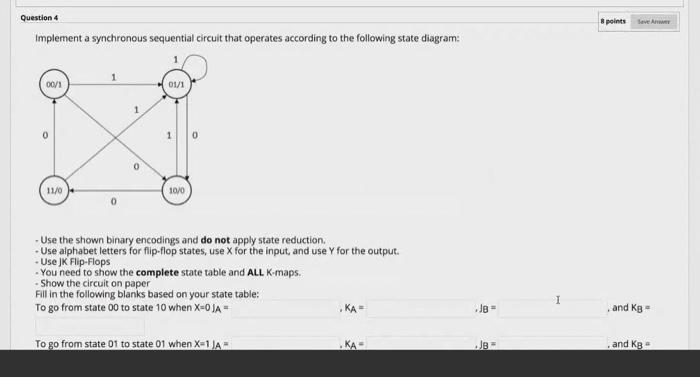 Solved Implement a synchronous sequential circuit that | Chegg.com