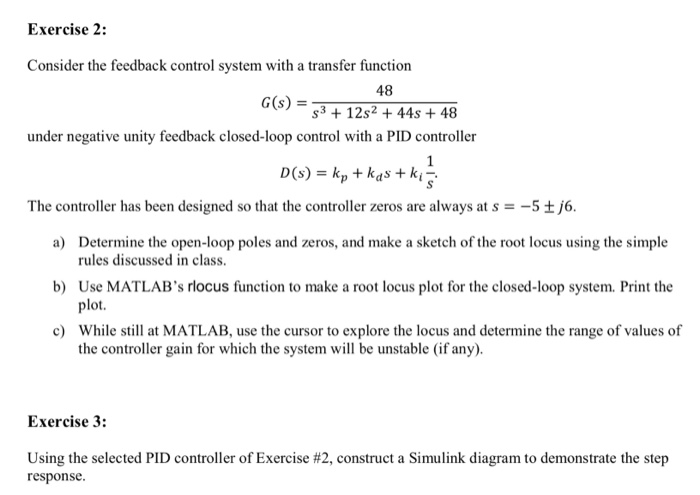 Solved MATLAB can create graphs of the time-domain response | Chegg.com
