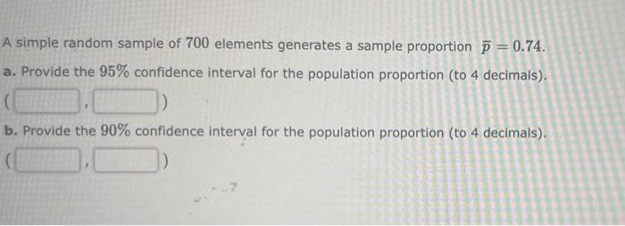 Solved A simple random sample with n=52 provided a sample | Chegg.com