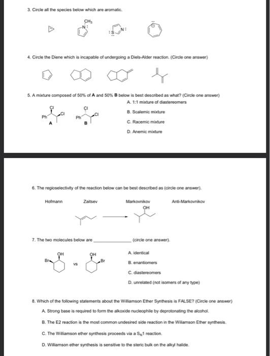 Solved 3. Circle all the species below which are aromatic. | Chegg.com Solved 3. Circle all the species below which are aromatic. | Chegg.com