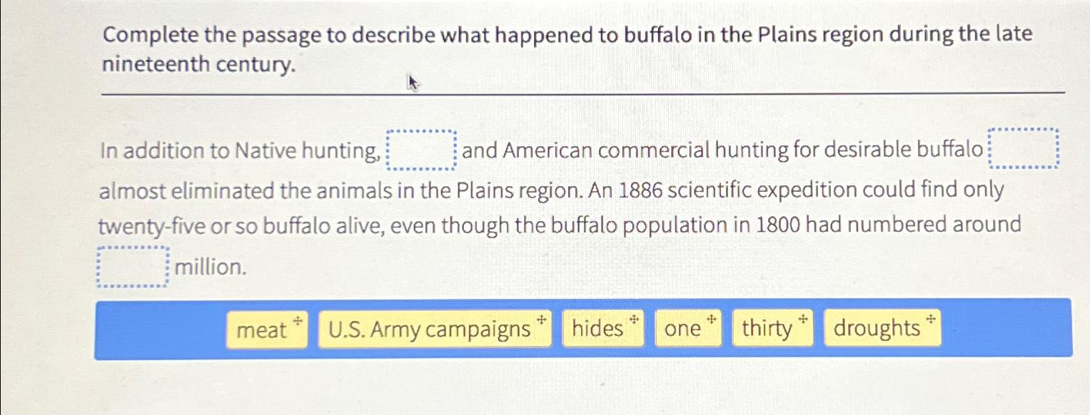 Solved Complete the passage to describe what happened to | Chegg.com