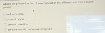 Solved What is the primary function of wave summation that | Chegg.com