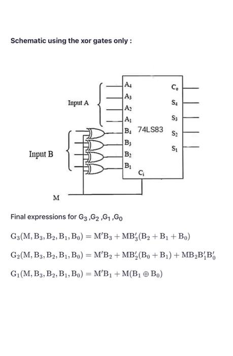 design the 4-Bit Adder-Subtractor with OrCAD Capture. | Chegg.com