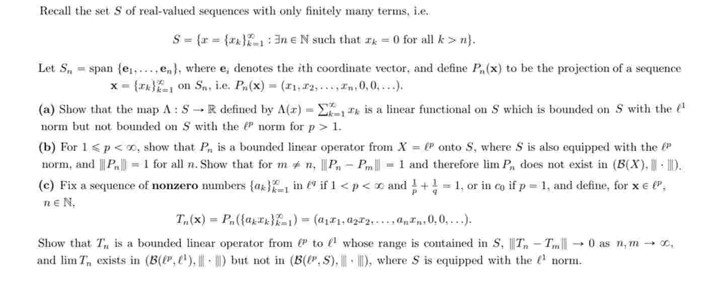 Solved Recall the set S of ﻿real-valued sequences with only | Chegg.com