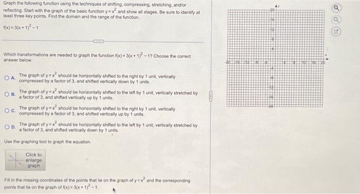 Solved Graph the following function using the techniques of | Chegg.com