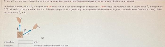 Solved As you will see in a later chapter, forces are vector | Chegg.com