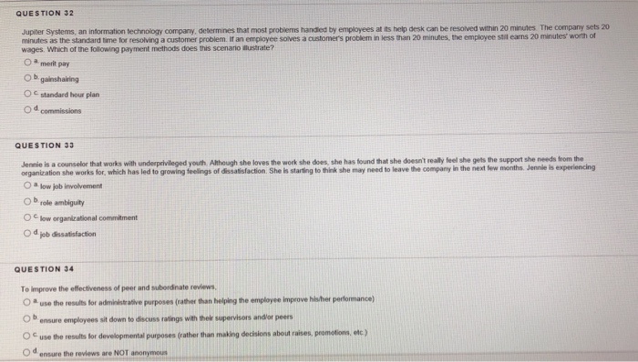 Solved QUESTION 32 Jupiter Systems, an information | Chegg.com