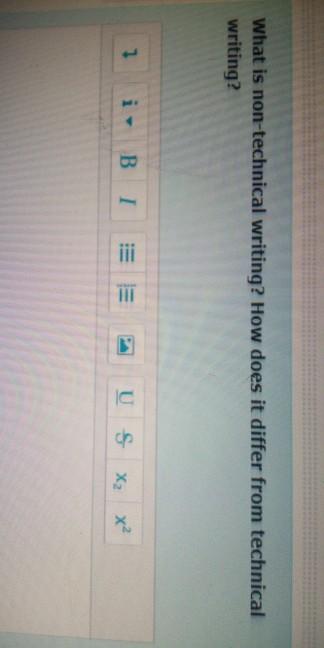 Solved What is non-technical writing? How does it differ | Chegg.com