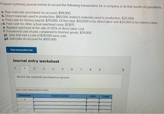 Solved Prepare summary journal entries to record the | Chegg.com