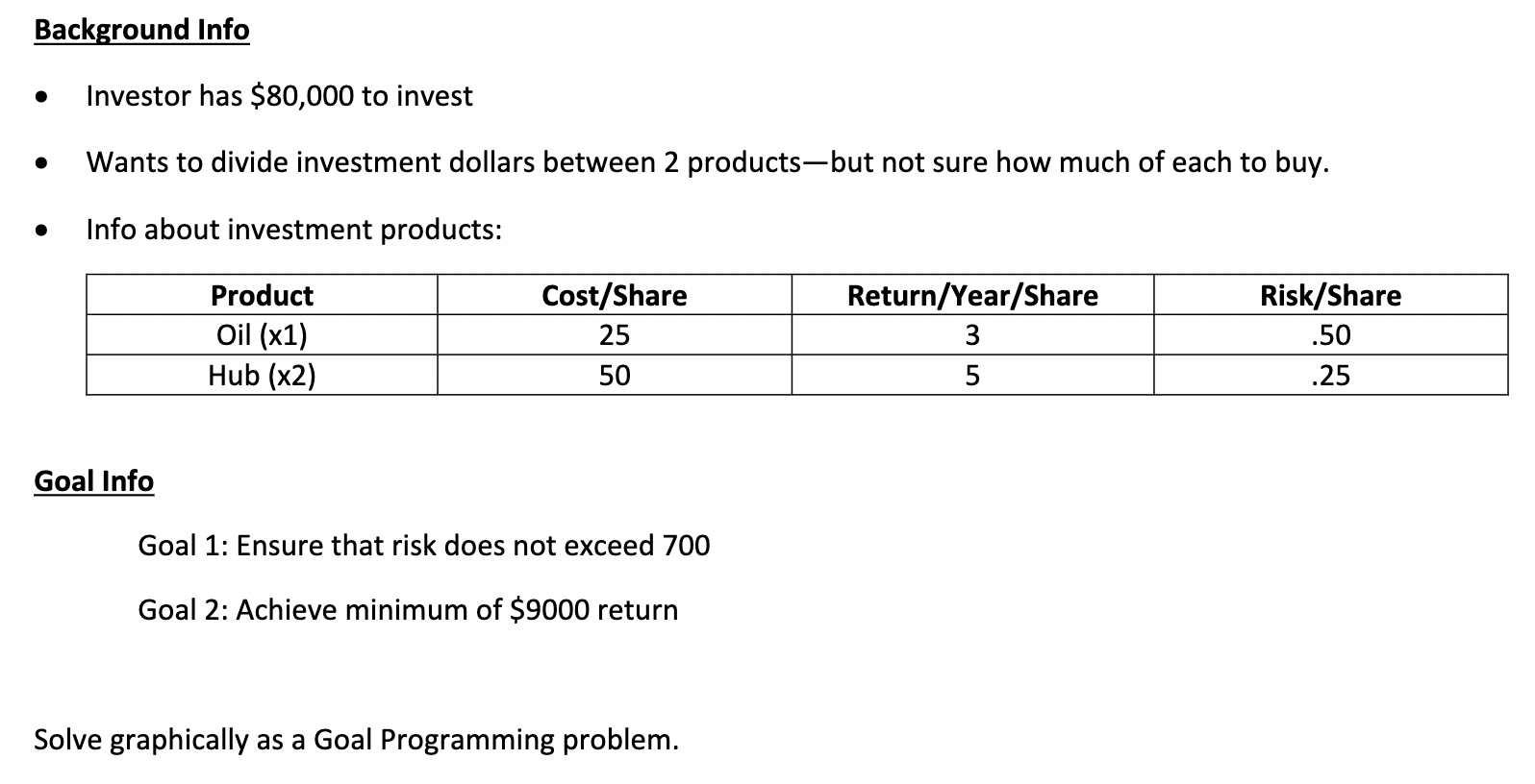 Solved Goal InfoGoal 1: Ensure that risk does not exceed | Chegg.com