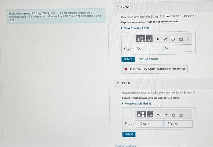 Solved Blocks with masses of 10 kg.20 kg, and 30 kg are | Chegg.com