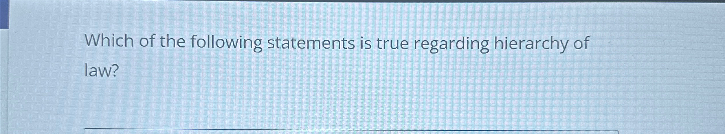 Solved Which of the following statements is true regarding | Chegg.com