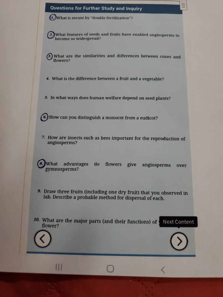 Solved Questions for further Study and Inquiry what is meant | Chegg.com