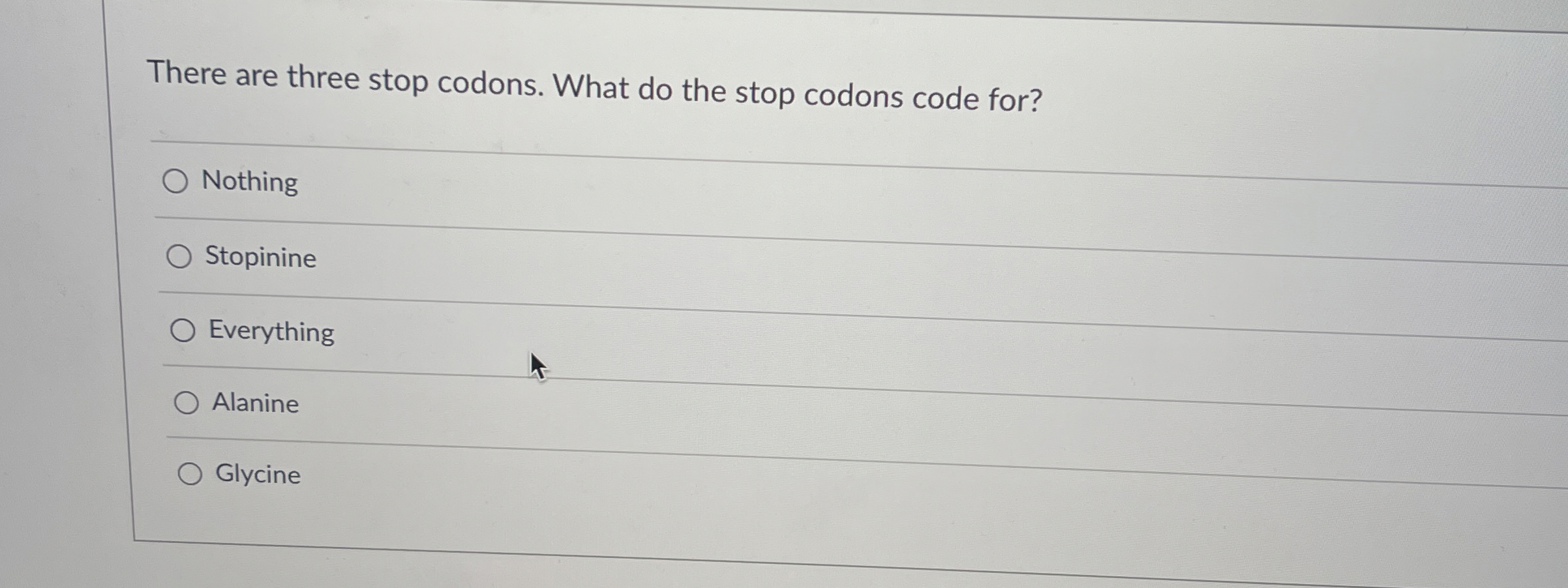 Solved There Are Three Stop Codons What Do The Stop Codons