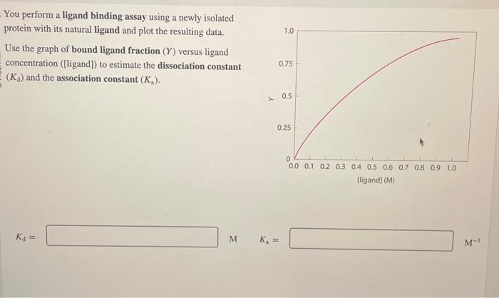 Solved You Perform A Ligand Binding Assay Using A Newly