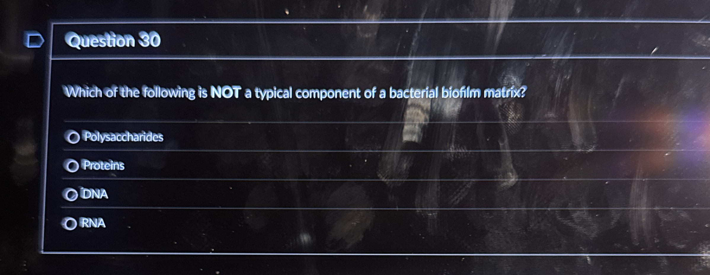 Solved Question 30Which of the following is NOT a typical | Chegg.com
