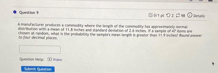 Solved A normal distributed population has parameters | Chegg.com