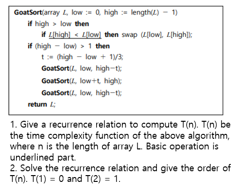 Solved Give a recurrence relation to compute T(n).T(n) | Chegg.com