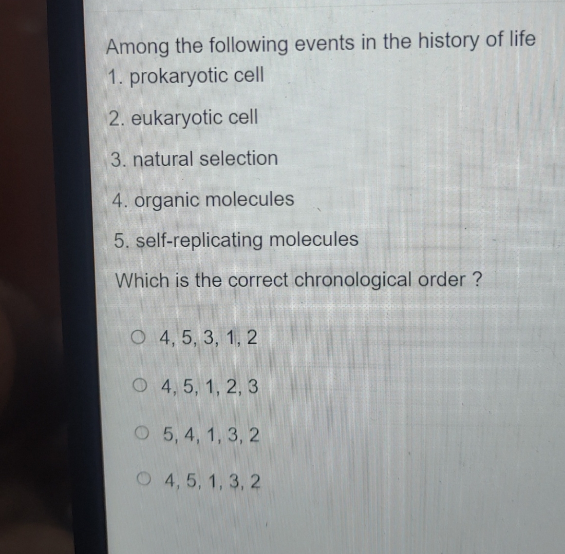 Solved Among the following events in the history of | Chegg.com