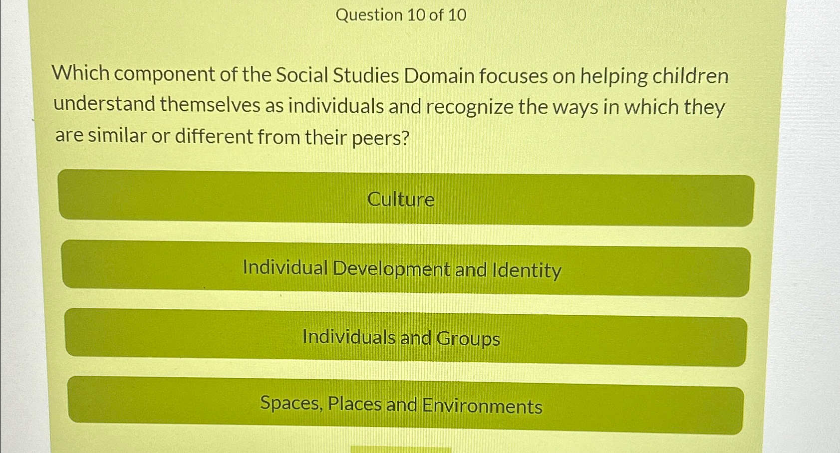 Solved Question 10 of 10Which component of the Social | Chegg.com Solved Question 10 of 10Which component of the Social | Chegg.com