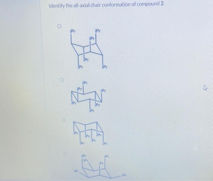 Solved Identify the all-axial chair conformation of compound | Chegg.com